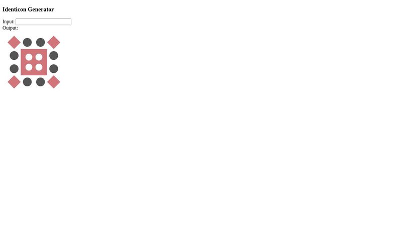 Vue Identicon Generator