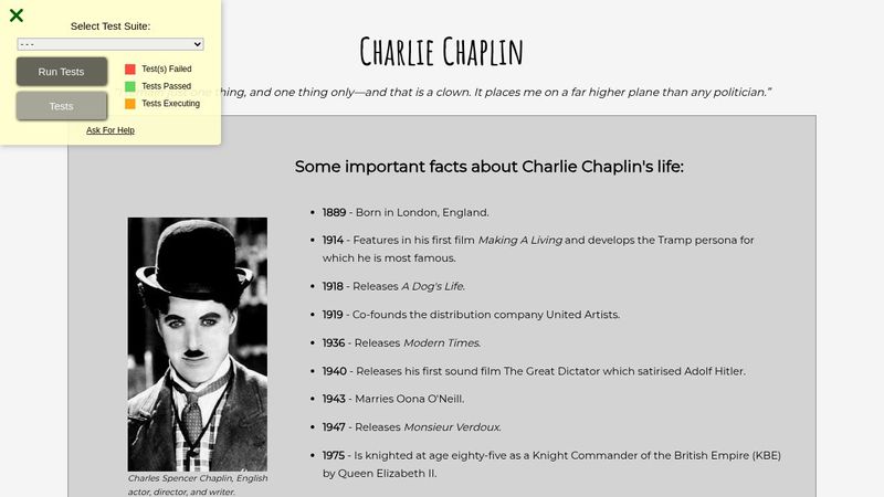 Tribute page (freecodecamp project)