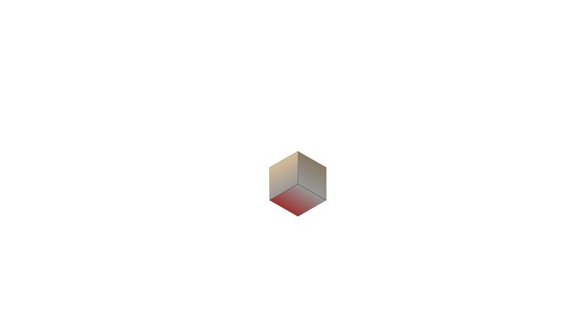 simple 3d cube halfopen css transforms