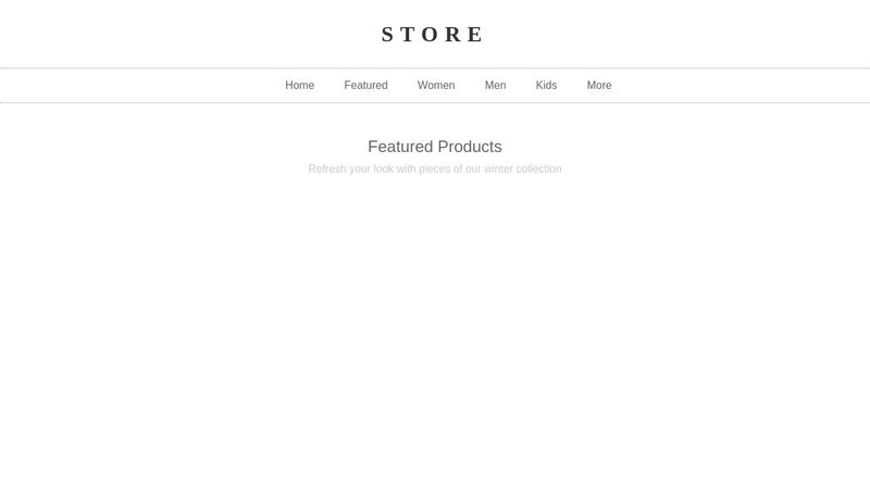 Simple store (HTML & CSS)