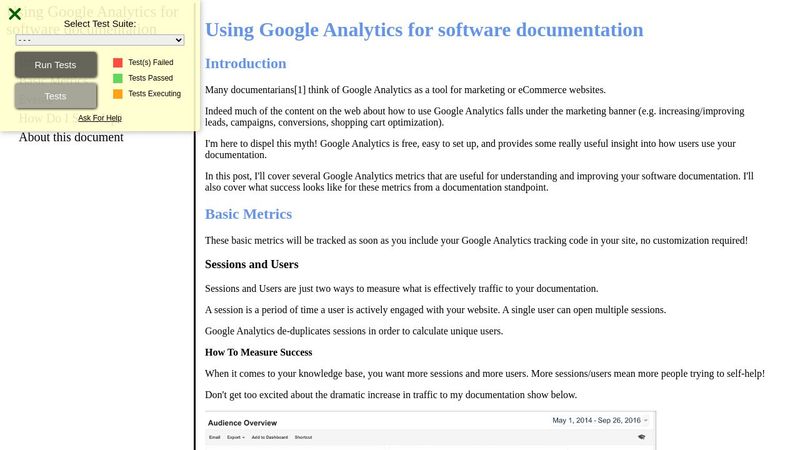 Technical Documentation Page