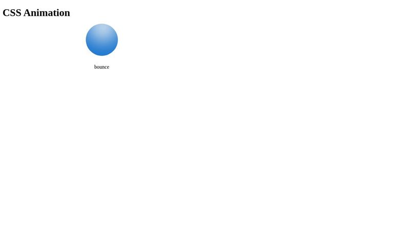 CSS Bounce-in Animation