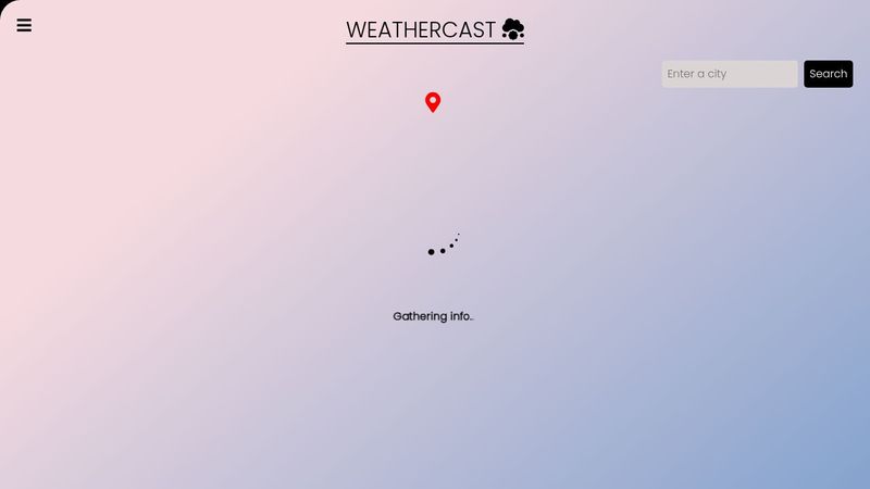 7-day weather forecast using fetch API