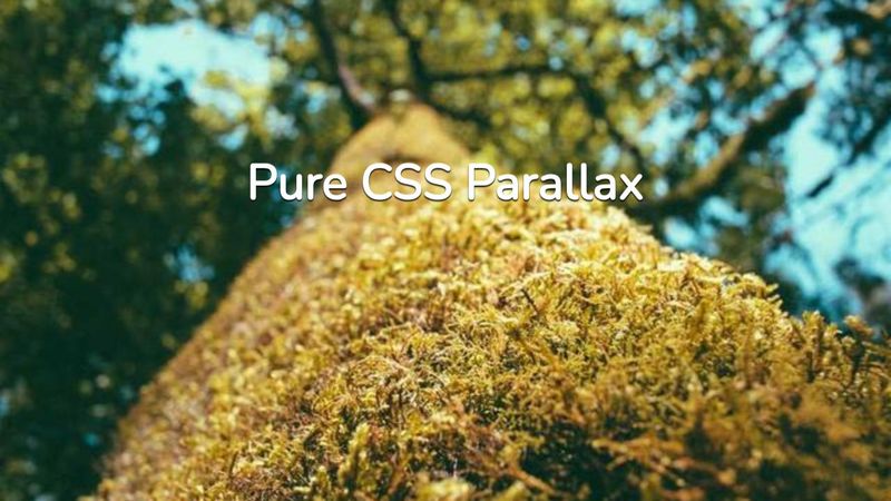 Pure CSS Parallax Scrolling