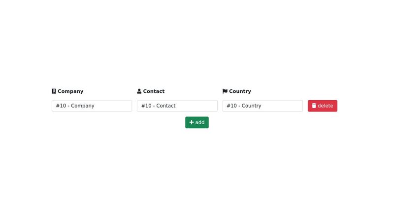symfony - HTML table collection