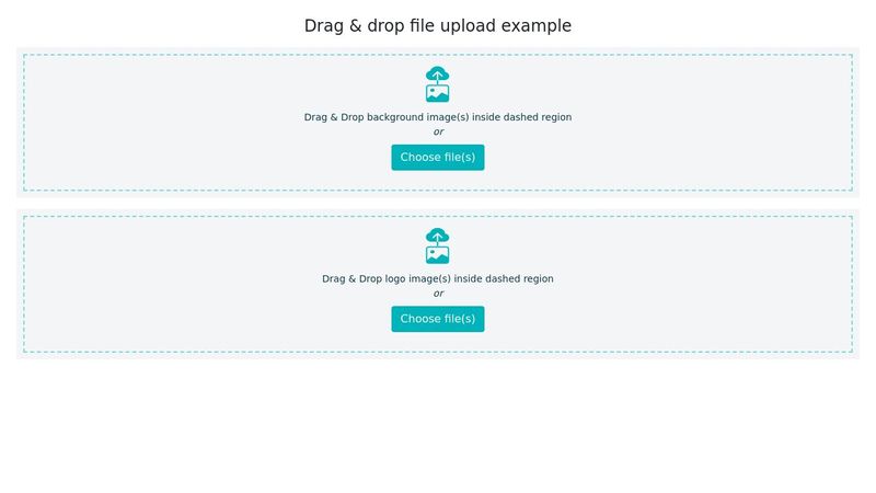 Drag And Drop File Upload V4 Bootstrap 5 Fetch Replacing 6092