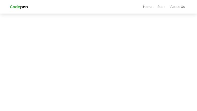 Codepen Responsive Navigation Bar