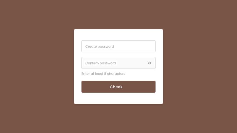 Confirm Password Check In Html Css And Javascript