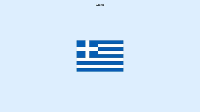CSS Flag : Greece
