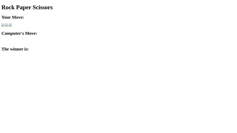 If/else version Rock Paper Scissors JavaScript Demo