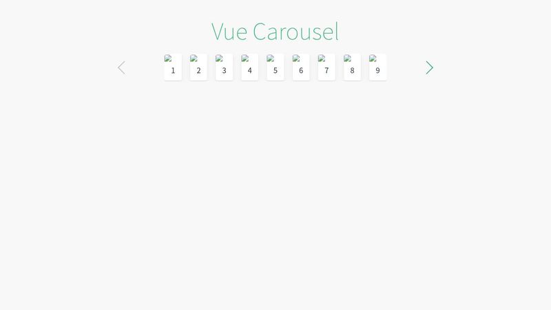 Vue card carousel