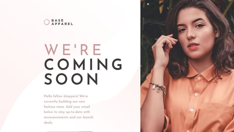Frontend Mentor Challenge- Base Apparel coming soon page