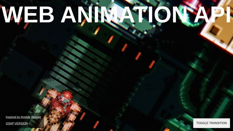 Clip Path Page Transition with Web Animation API