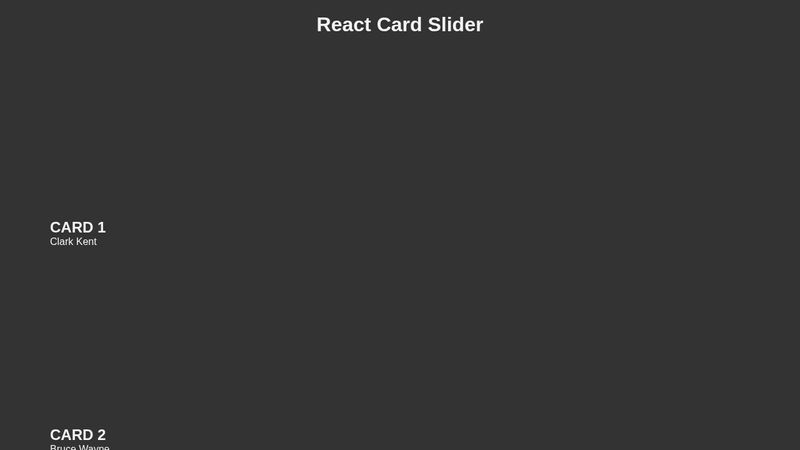 React Card Slider