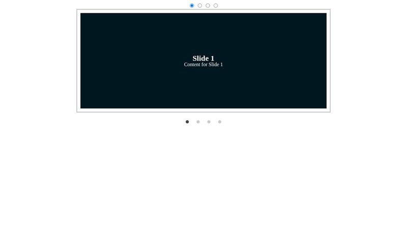 Slider CSS only flexbox