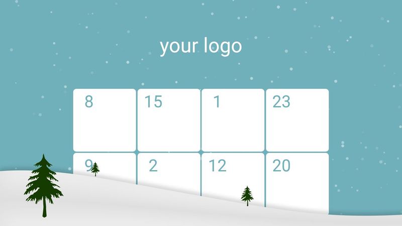 Advent Calendar layout with Masonry.js