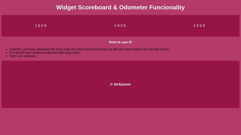 Odometer - JavaScript Vanilla