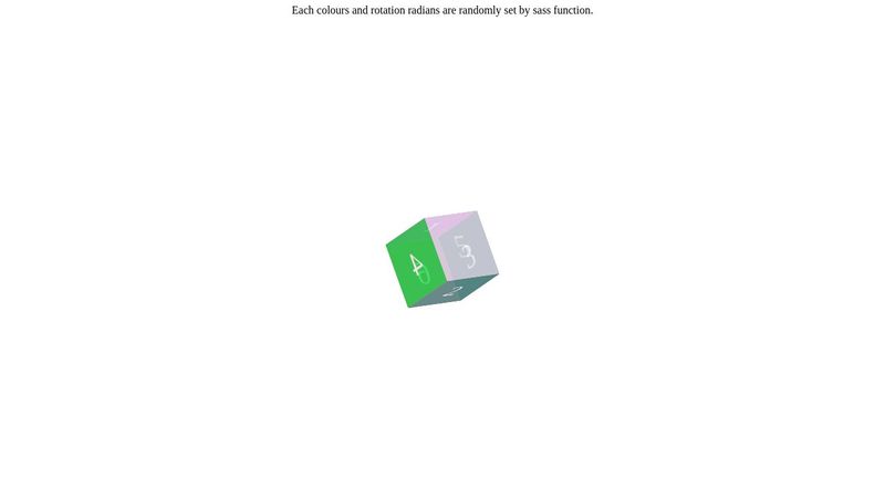 Cube with CSS3 transform / transform3d / rotate / rotate3d