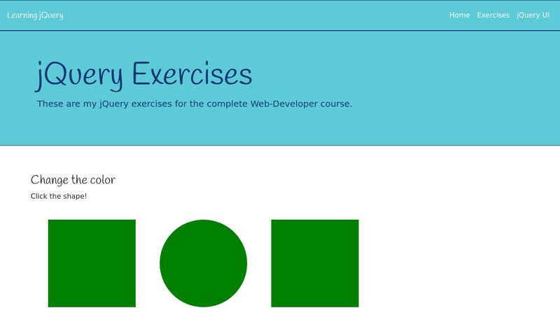 My jquery Exercises