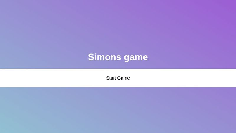 Simons game