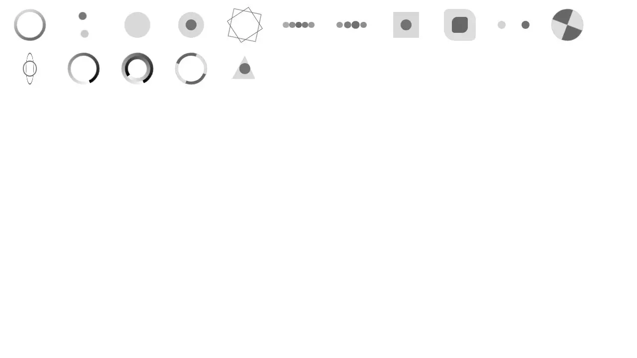 Pure CSS Loading Icons