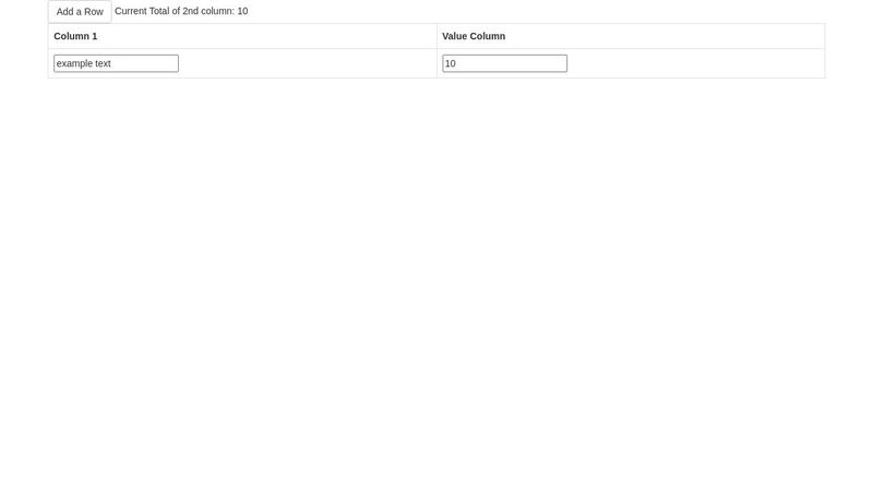 Angular Dynamically Adding Table Rows And Totaling A Column 0511