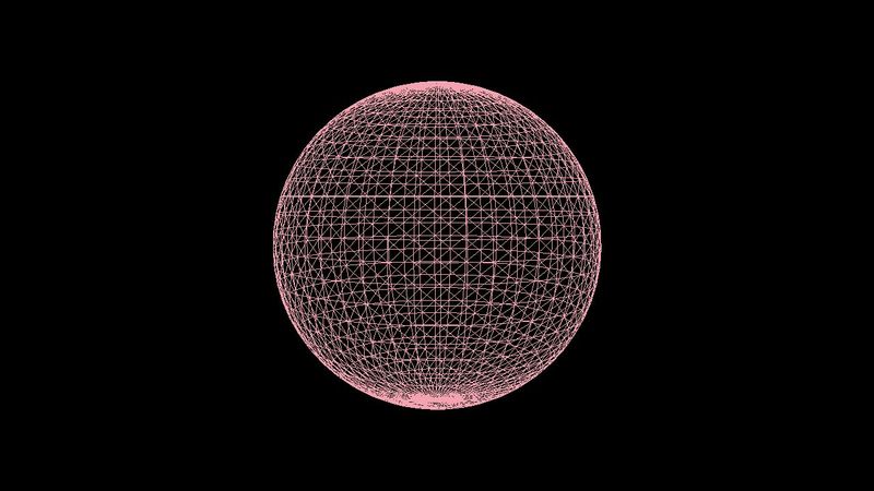 Three.js Wireframe Sphere