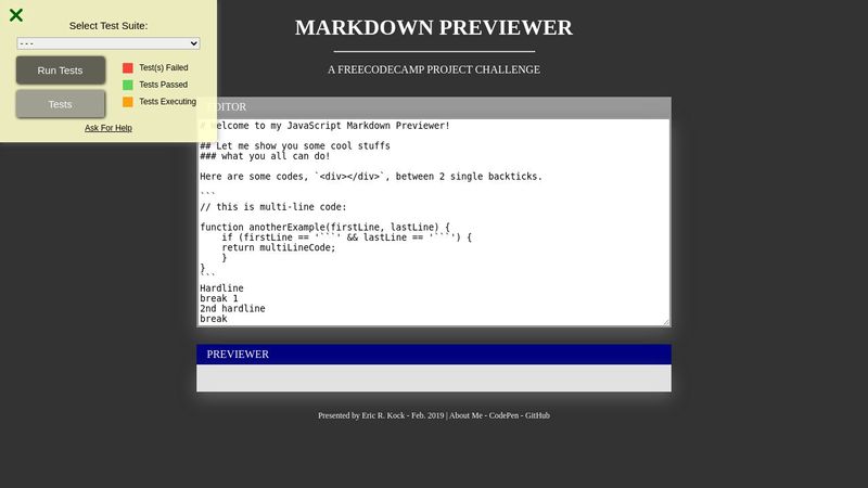 Markdown Previewer