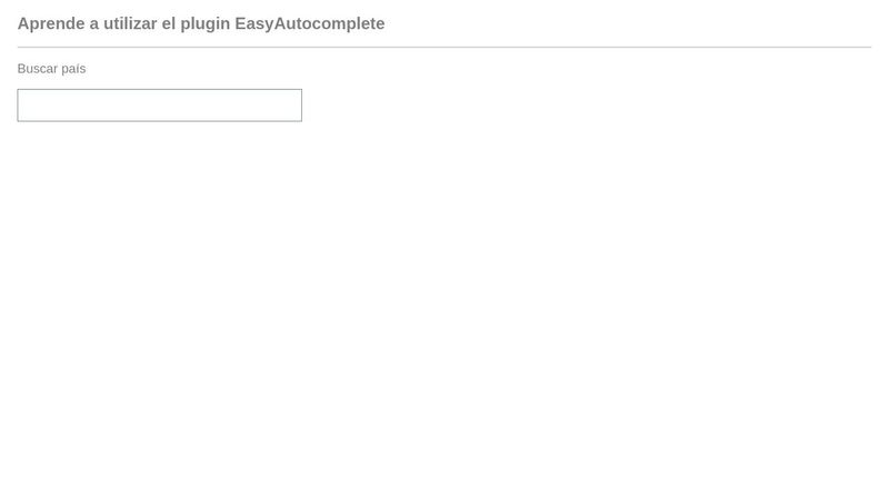 EasyAutocomplete JQuery Plugin