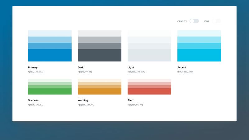 SASS Color Functions for Style Guide
