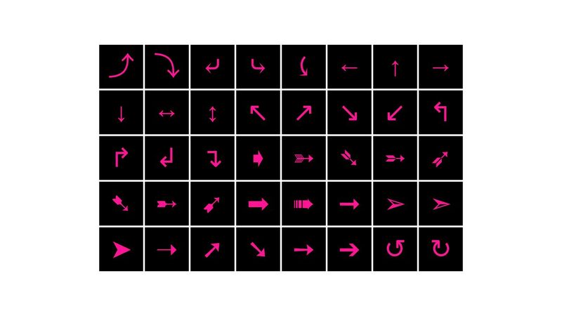 group of html arrows