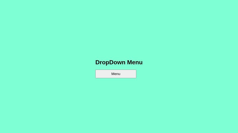 DropDown Menu