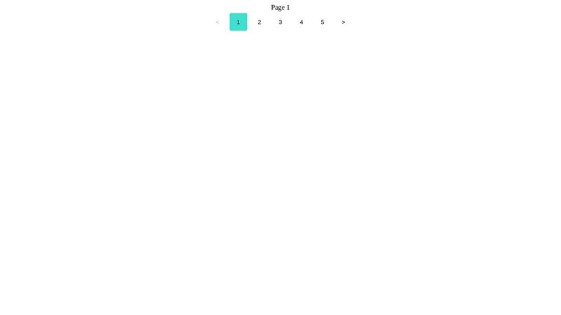 Pagination with Vanilla JavaScript