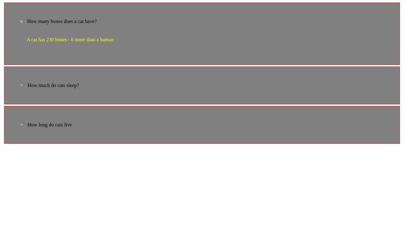 FAQ component - React template by Rida Farhan