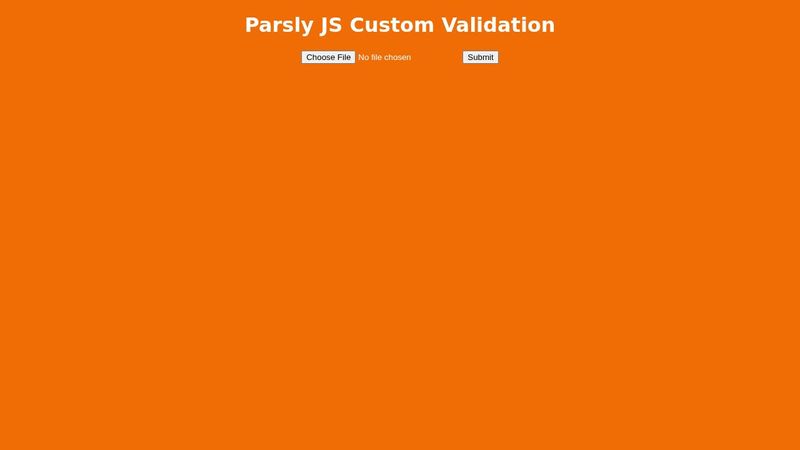 Parsley.js Validation file upload just like Image dimensions check
