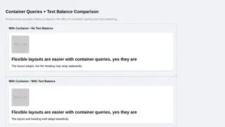 CSS Containers Examples