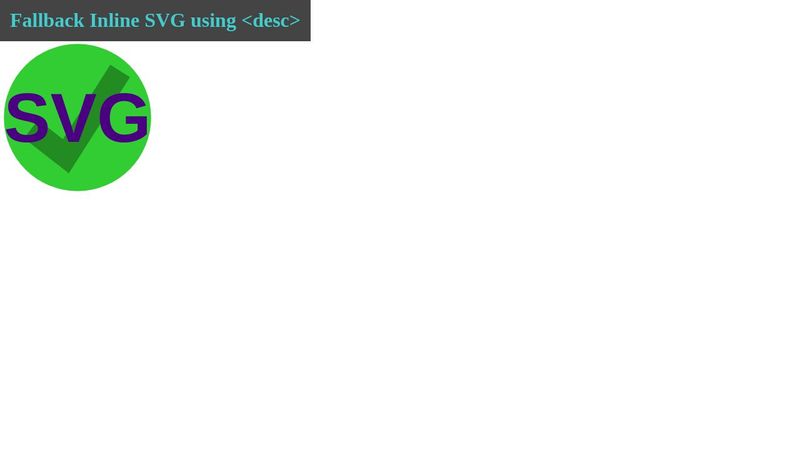 SVG Fallbacks: Inline SVG - Formatted Text
