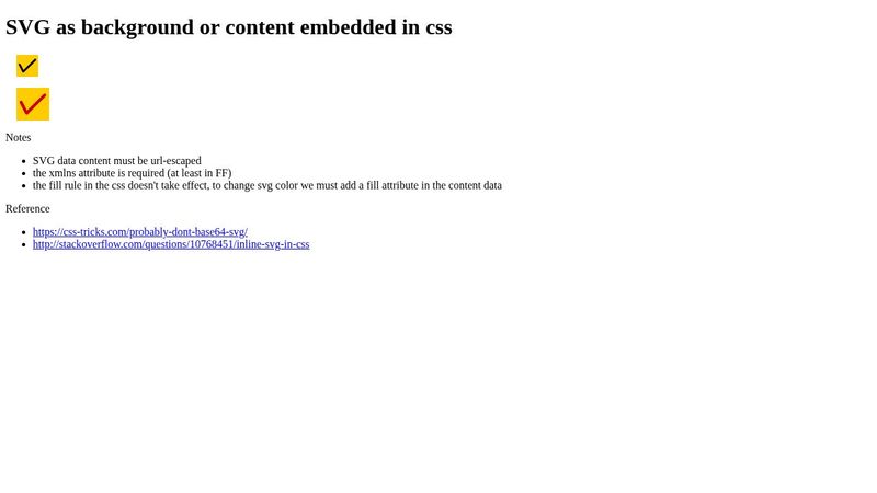 SVG background embedded in css