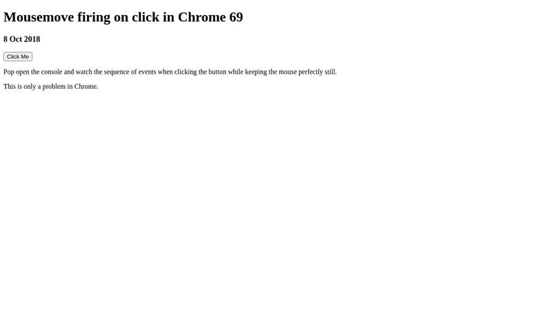 Mousemove firing on click