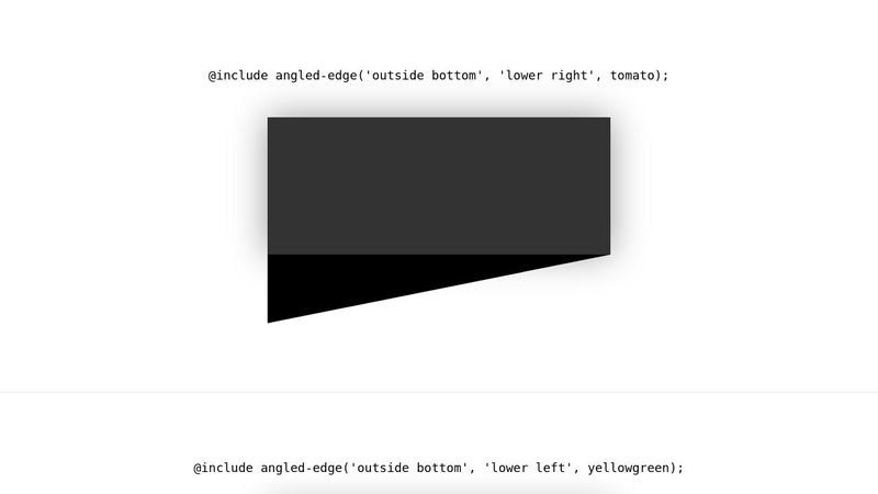 Angled Edges Examples