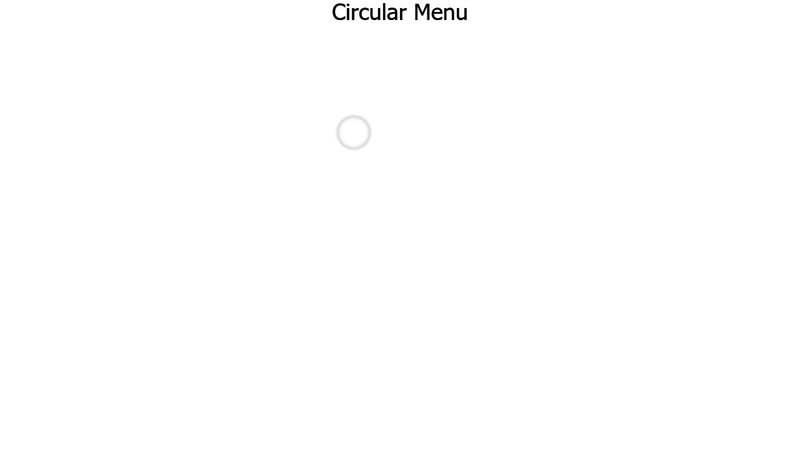 Circular Menu