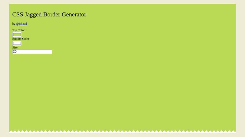 Jagged Border Generator