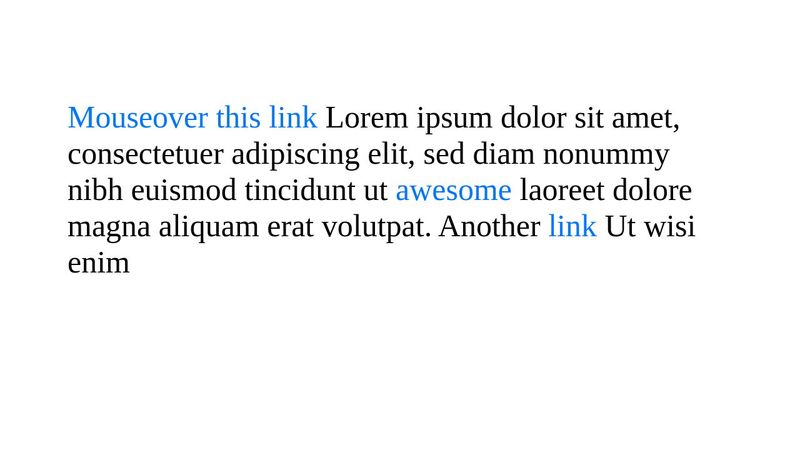 Cool & Simple Mouseover effect