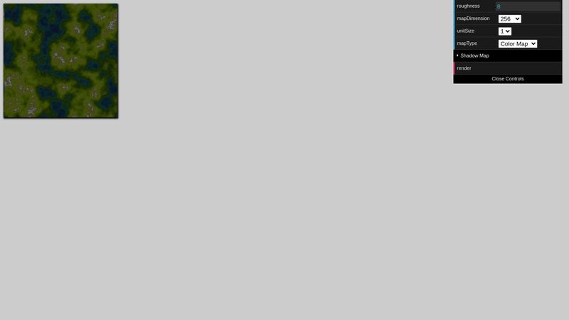 Terrain generation with midpoint displacement