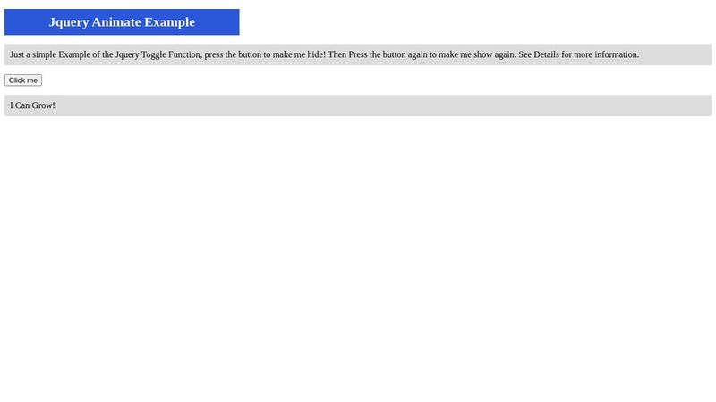 jQuery Animate Example 1
