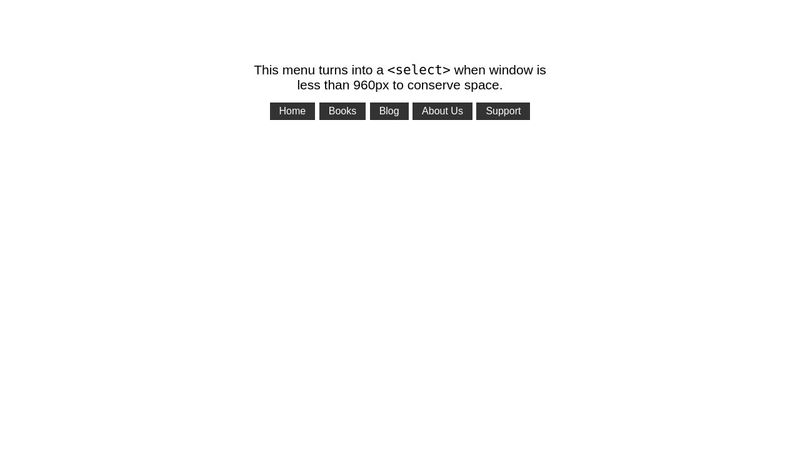 Css Tricks Convert A Menu To A Dropdown For Small Screens 