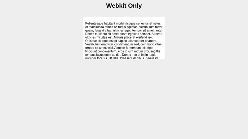 CSS scrollbar style (webkit)