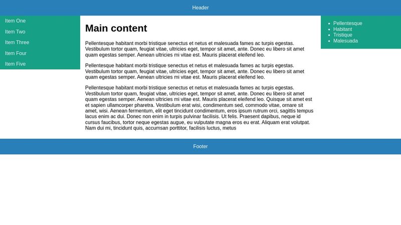 Off-canvas navigation