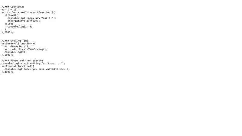 setInterval(), setTimeout()