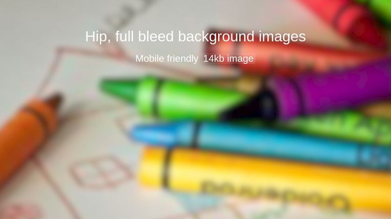 Full bleed background images with CSS3 filter